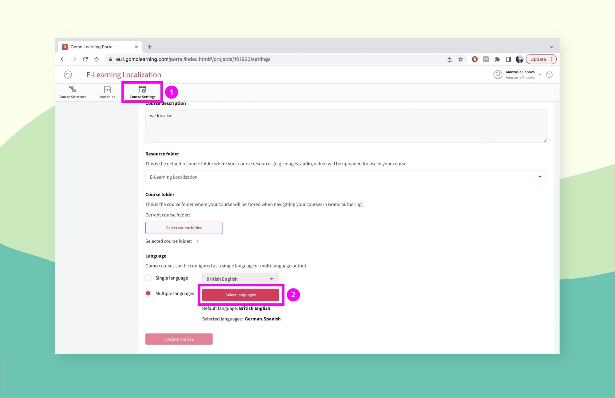 How to Translate Gomo Courses Quickly (2023) - eLearning Localization | Redokun Blog